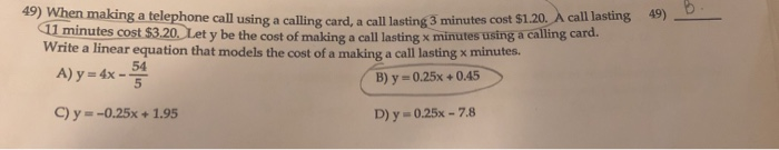 Solved 4392 When making a telephone all using a alling card, | Chegg.com
