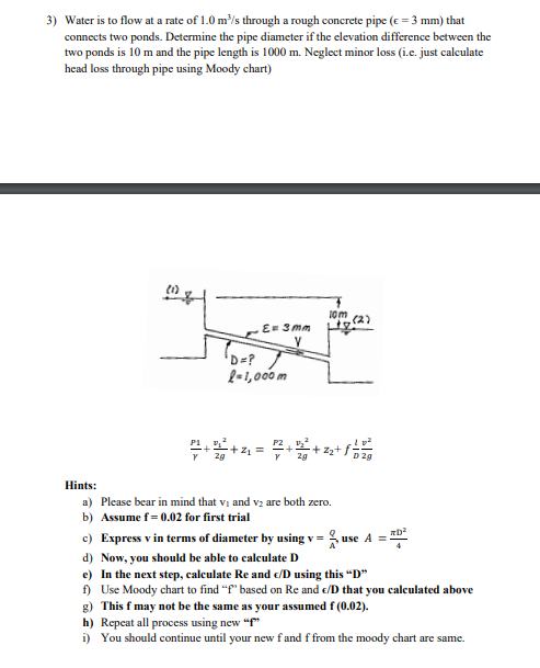 Solved 1) Water flows through a horizontal bend and | Chegg.com
