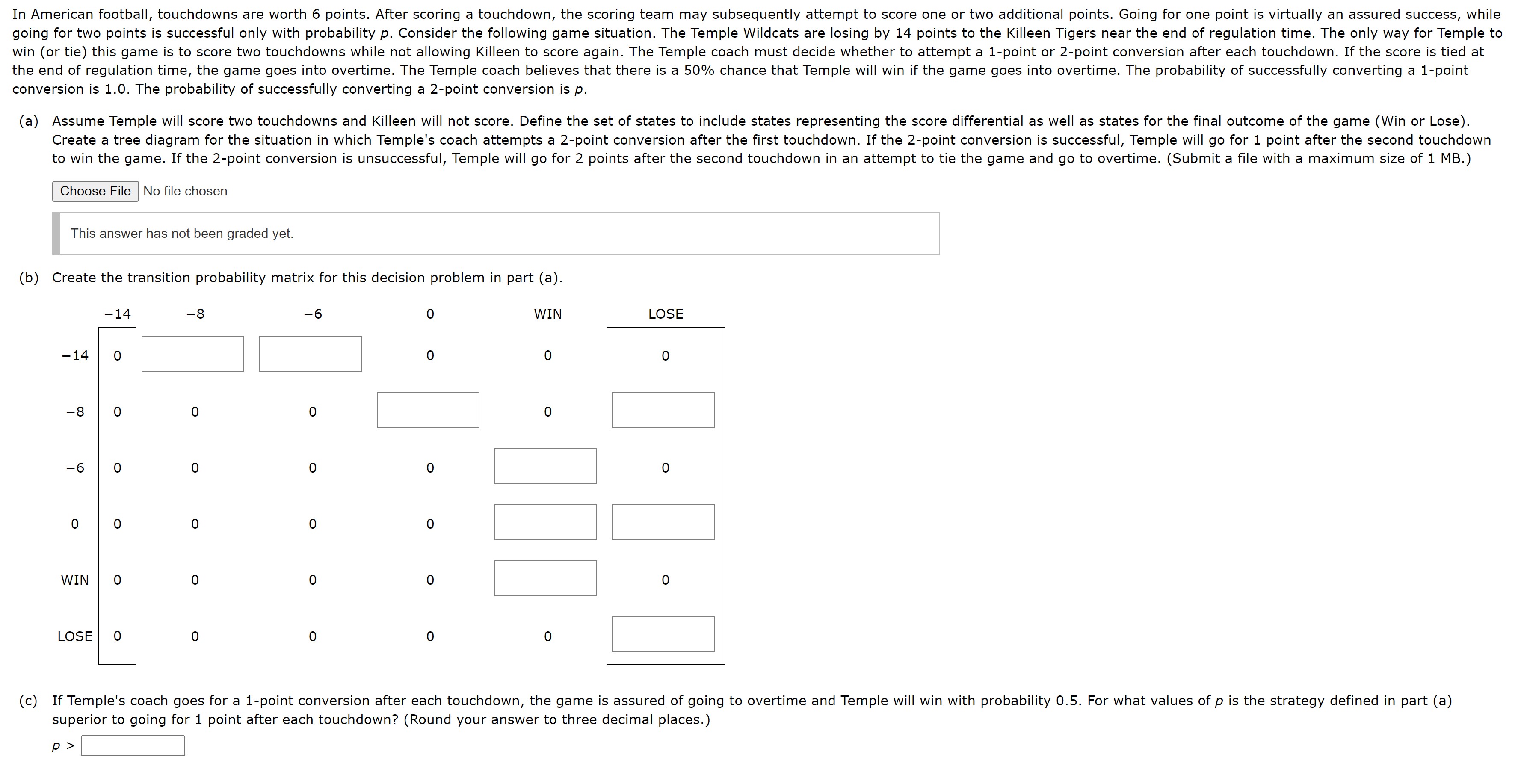 conversion is 1.0. The probability of successfully | Chegg.com