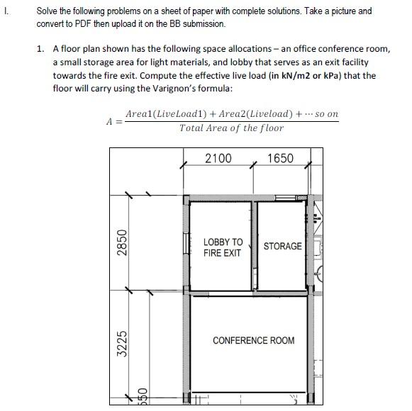 Solved A floor plan shown has the following space | Chegg.com