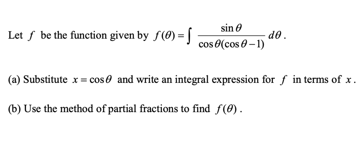 Solved Let f be the function given by | Chegg.com