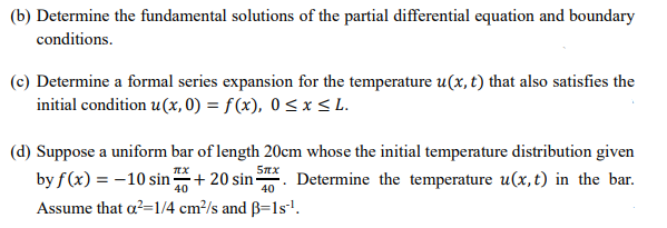 Solved Consider a uniform bar of length L having an initial | Chegg.com