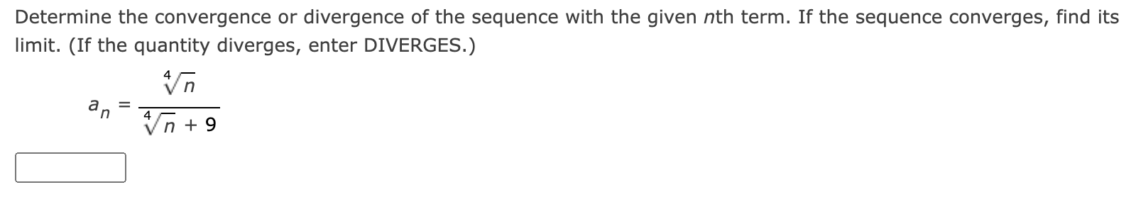 Solved Determine the convergence or divergence of the | Chegg.com