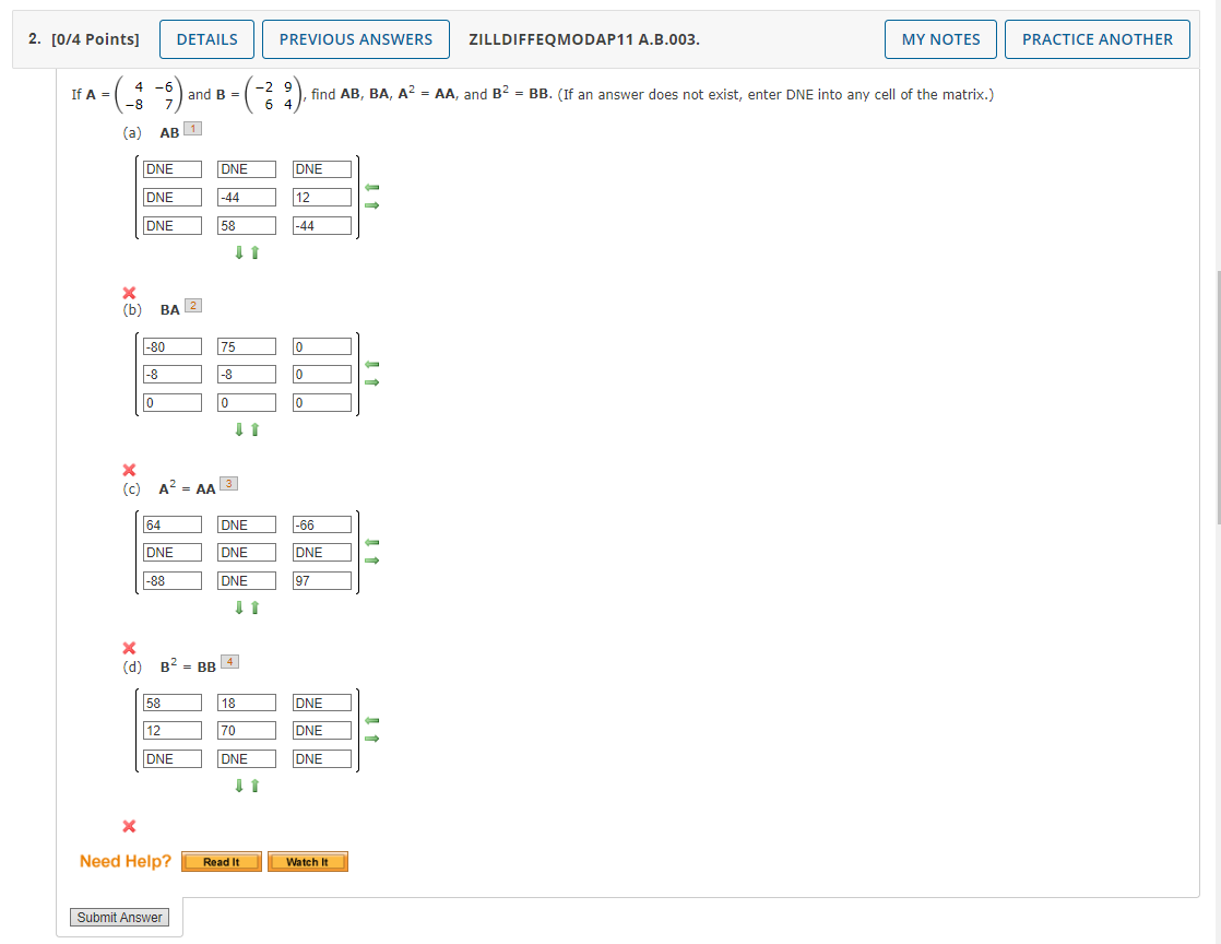 Solved Calculation seem to check out. Have no idea how the | Chegg.com