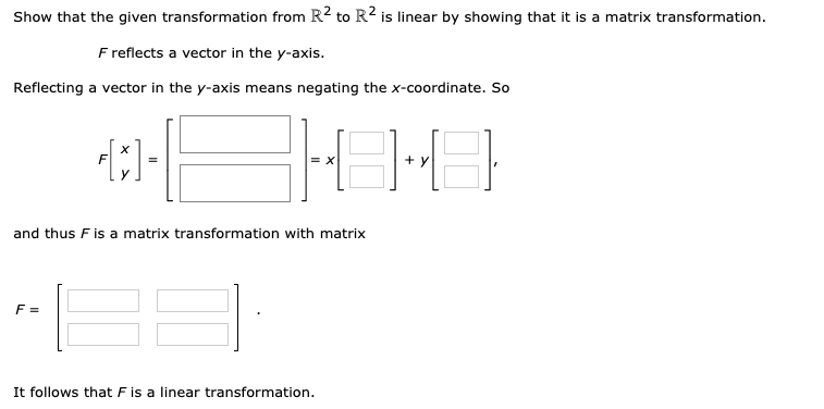 Solved Show that the given transformation from R to R2 is | Chegg.com