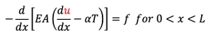 Solved The equation governing the axial deformation of an | Chegg.com