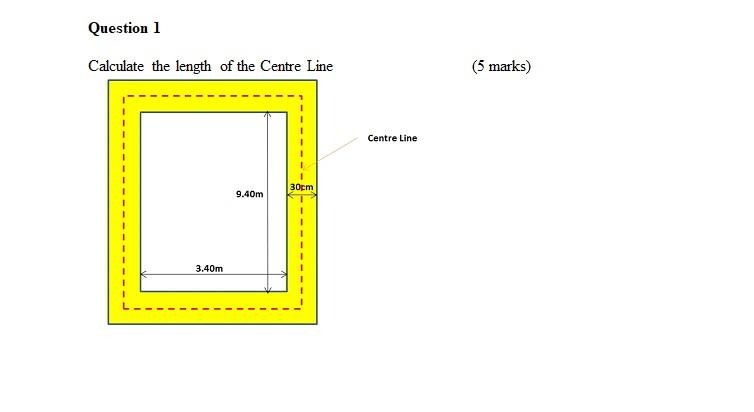 Solved Calculate the length of the Centre Line | Chegg.com
