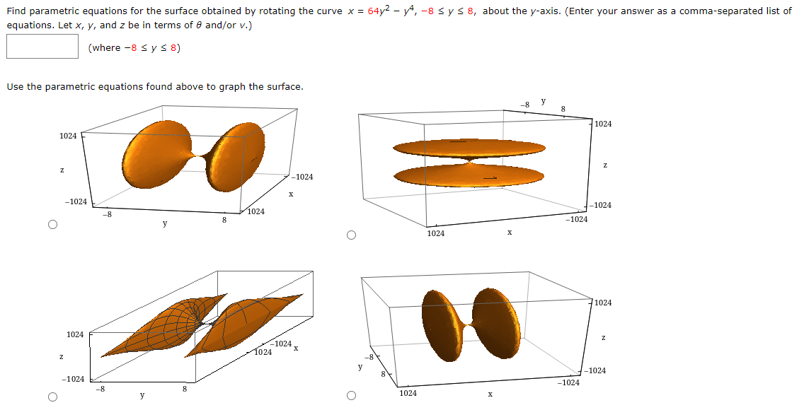 Find parametric equations for the surface obtained by | Chegg.com