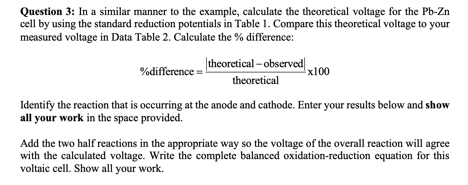 Solved Laboratory 11: Building Batteries Part 2: Voltaic | Chegg.com