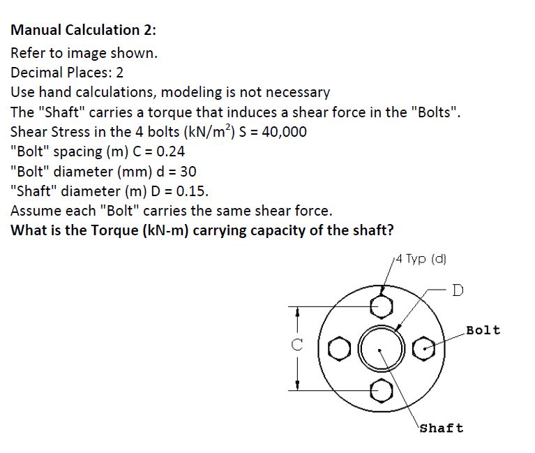 Solved Manual Calculation 2:Refer to image shown.Decimal | Chegg.com