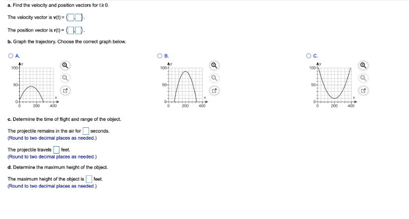 Solved Gravitational Force Acts On The Object Answer Parts