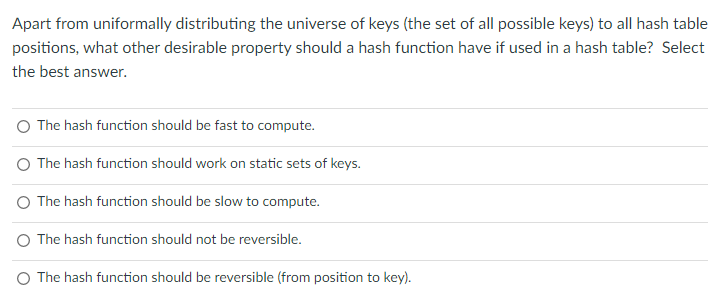 Solved Apart from uniformally distributing the universe of | Chegg.com