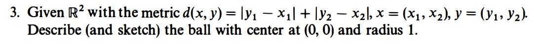 Solved 3. Given R2 with the metric | Chegg.com