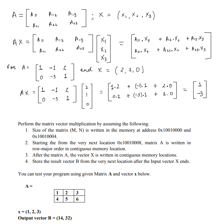 Solved Problem 3: Vector Matrix Multiplication (20 Marks) | Chegg.com