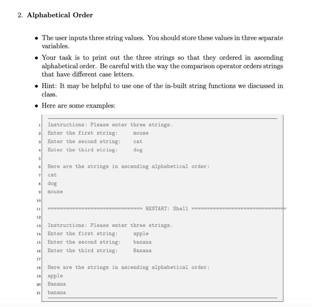 Solved Write in basic python do not use lists use | Chegg.com