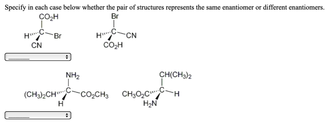 Solved Specify in each case below whether the pair of | Chegg.com