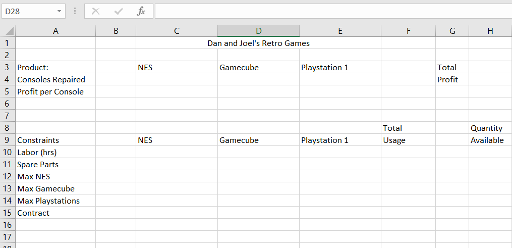 Solved Exercise 3. Develop an Excel LP model of the | Chegg.com