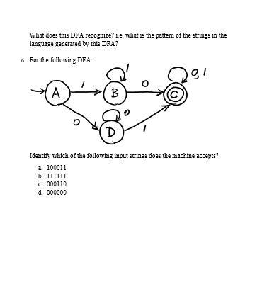 Solved |4ssigument 7 1. Build a DFA that accepts strings | Chegg.com