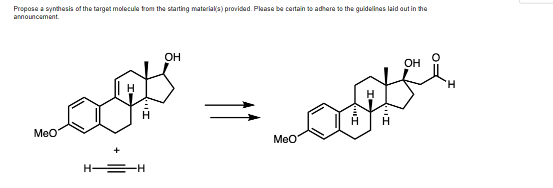 Solved Propose a synthesis of the target molecule from the | Chegg.com