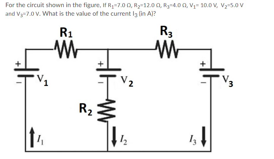 Solved For the circuit shown in the figure, If R1=7.0 2, | Chegg.com