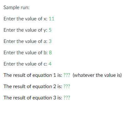 Solved Part A: calculate and print the value of d which is | Chegg.com