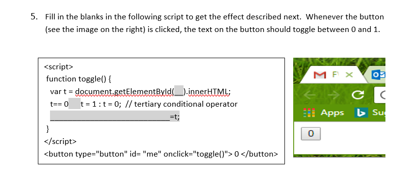 Solved 5. Fill in the blanks in the following script to get | Chegg.com