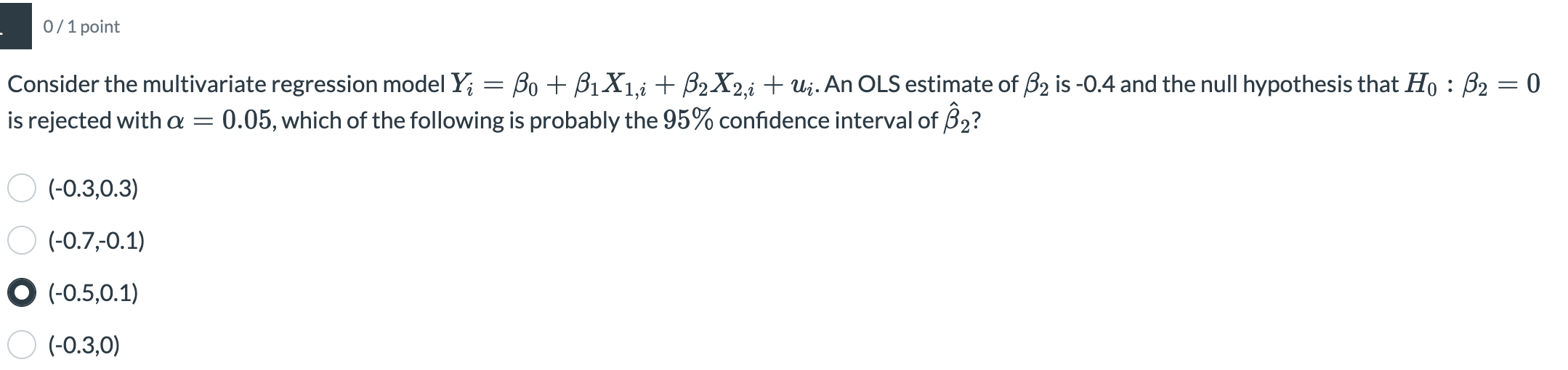 Solved Consider the multivariate regression model | Chegg.com
