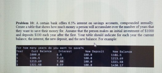 Solved Problem 9: Write a program that prompts the user for | Chegg.com