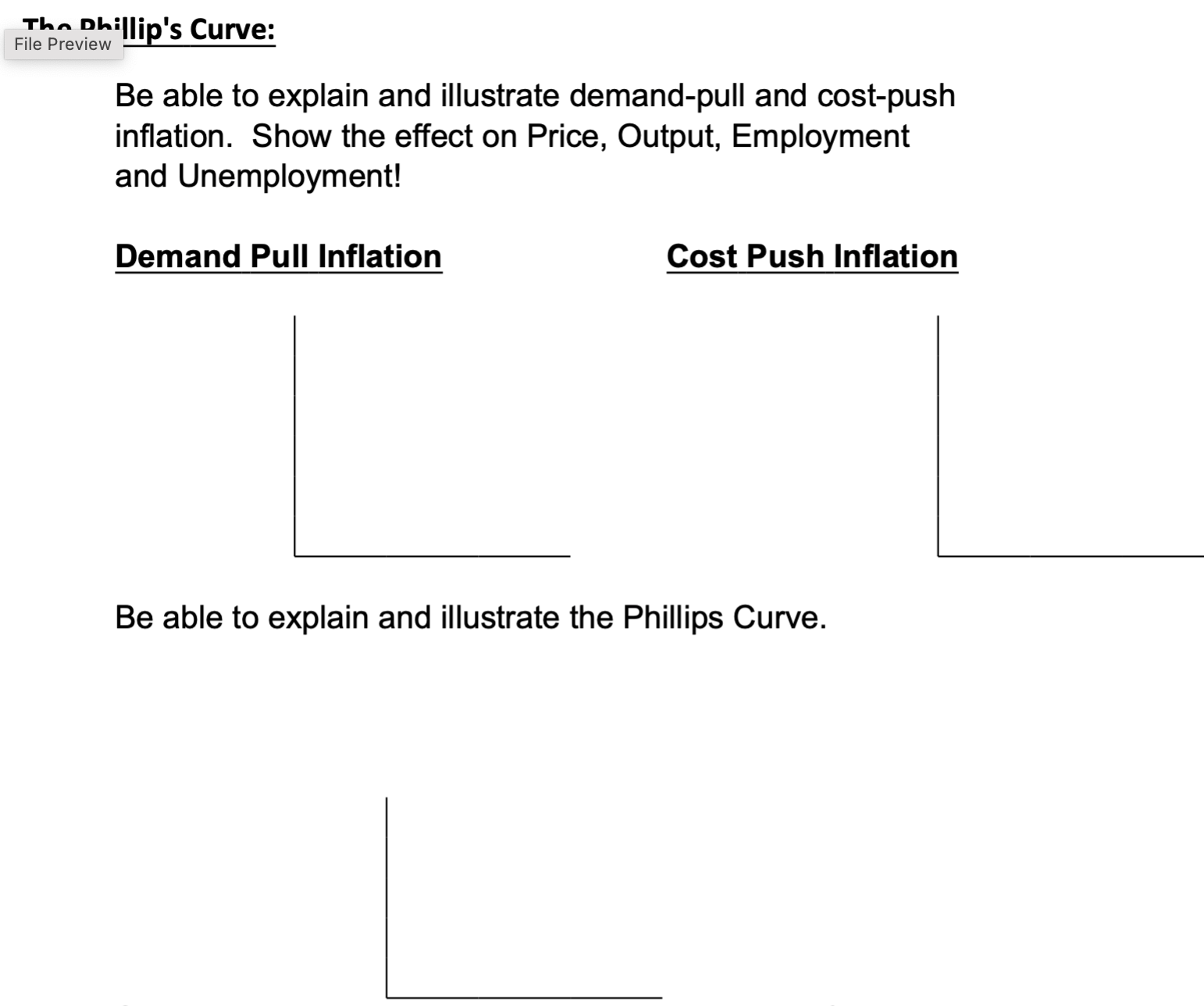 Solved Be able to explain and illustrate demand-pull and | Chegg.com