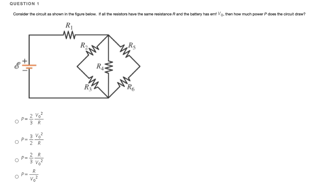 Solved QUESTION 1 Consider the circuit as shown in the | Chegg.com