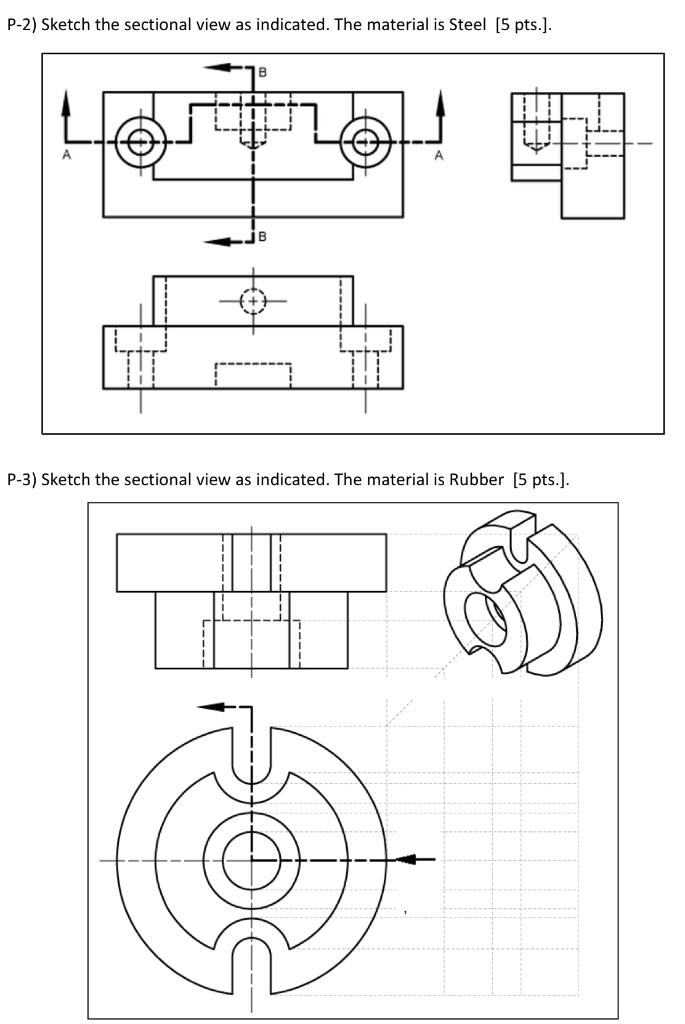 Solved It is not incomplete, the sectional cut is indicated | Chegg.com