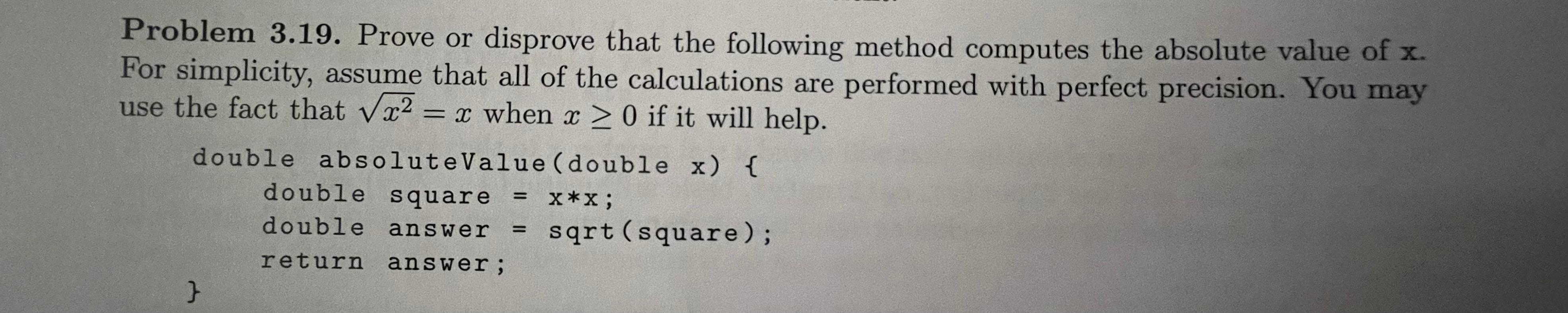 Solved Problem 3.19. Prove or disprove that the following | Chegg.com