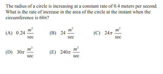 Solved The radius of a circle is increasing at a constant | Chegg.com