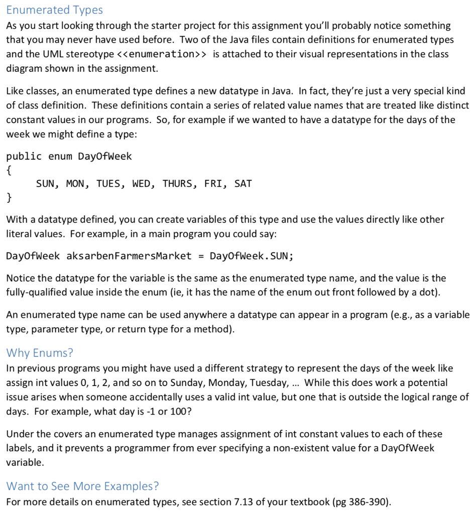 Java help! In this assignment we'll be using | Chegg.com