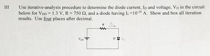 Solved III Use iterative-analysis procedure to determine the | Chegg.com