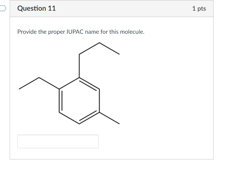 Provide the proper IUPAC name for this molecule. | Chegg.com