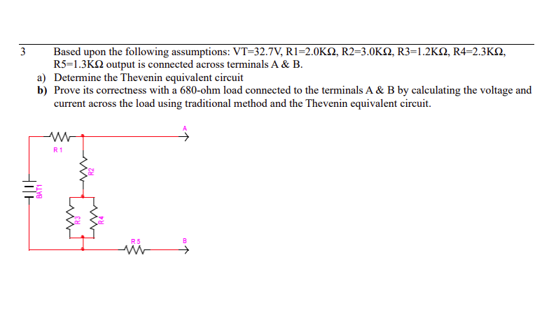 Solved 3 Based upon the following assumptions: VT=32.7 | Chegg.com