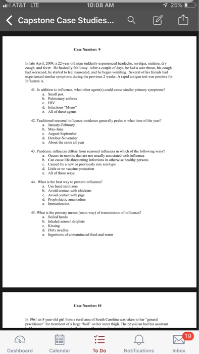 Solved 26% -), AT&T LTE 10:08 AM Capstone Case Studies.. | Chegg.com