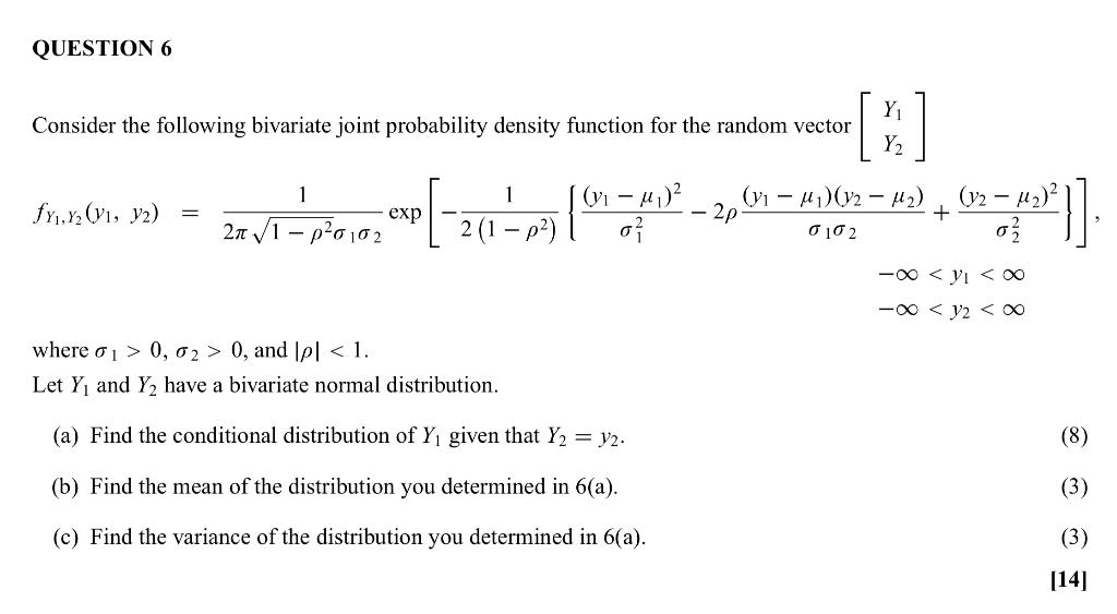 Solved Consider the following bivariate joint probability | Chegg.com