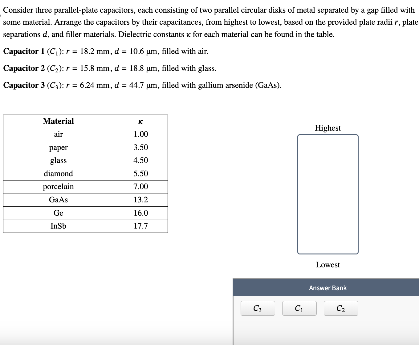 Solved Consider three parallel-plate capacitors, each | Chegg.com