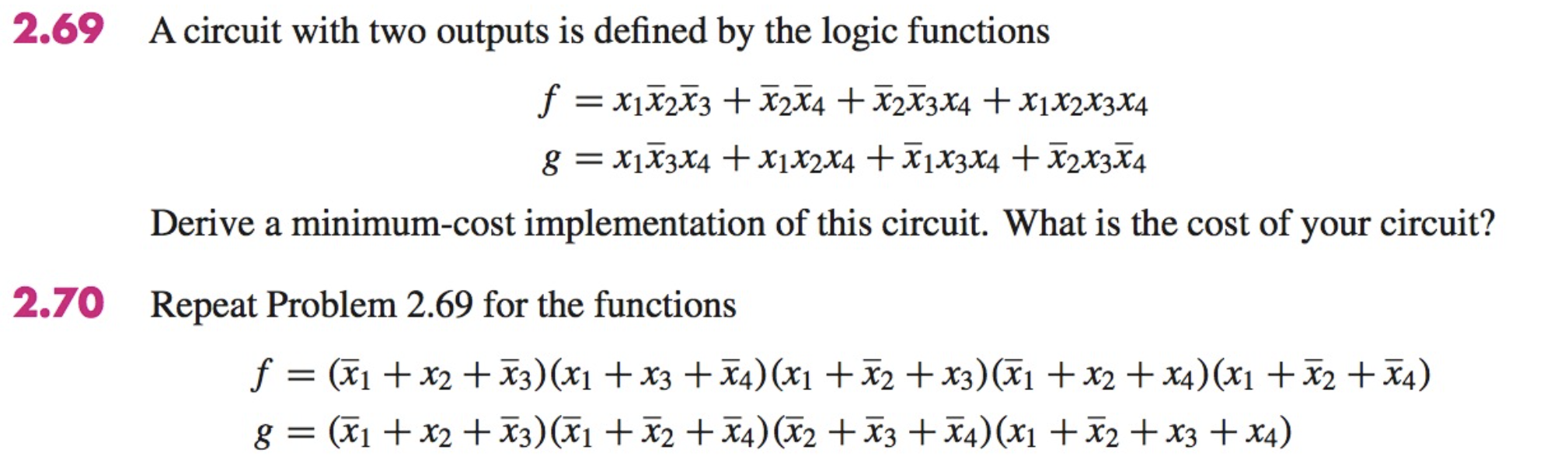 Solved 2.69 A circuit with two outputs is defined by the | Chegg.com
