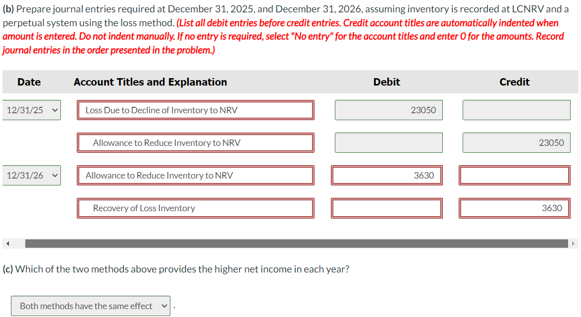 Solved (b) Prepare journal entries required at December | Chegg.com