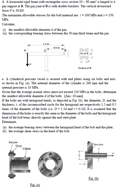 Solved 1a. A tubular member in a truss is required to | Chegg.com