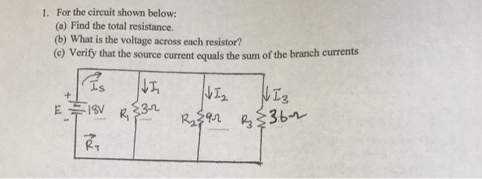 Solved For the circuit shown below: (a) Find the total | Chegg.com