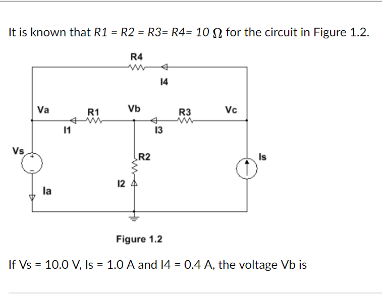 Solved It is known that R1-R2- R3- R4-10 S2 for the circuit | Chegg.com