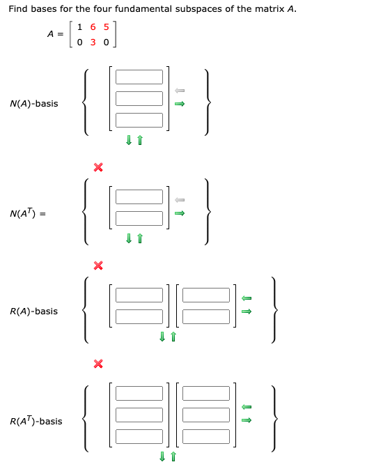 Solved Find bases for the four fundamental subspaces of the | Chegg.com