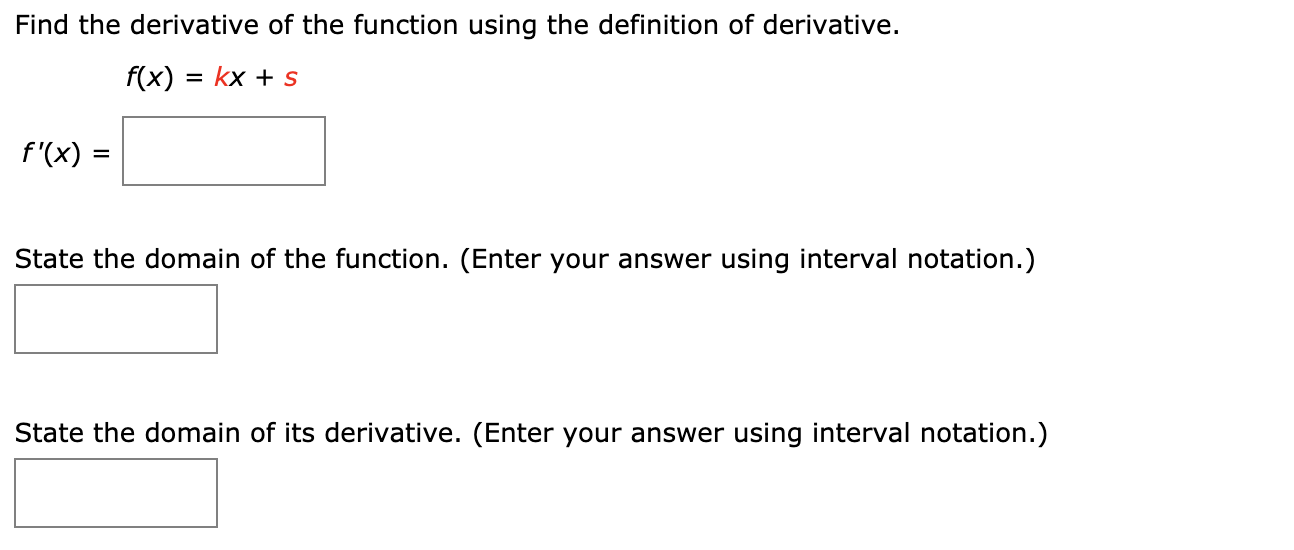 Solved Find the derivative of the function using the | Chegg.com