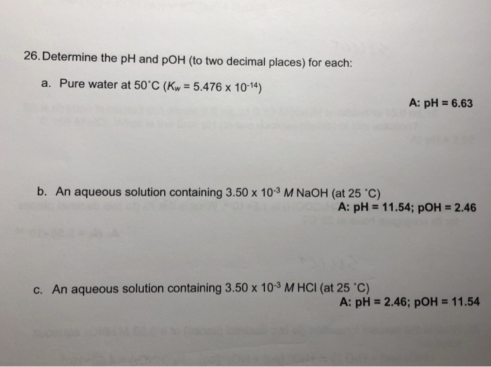 Solved 26 Determine The PH And POH to Two Decimal Places Chegg solved-26-determine-the-ph-and-poh-to-two-decimal-places-chegg