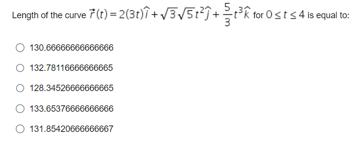 Solved Length of the curve r(t)=2(3t)i^+35t2j^+35t3k^ for | Chegg.com