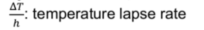 Solved AT temperature lapse rate h 2. Beginning with the | Chegg.com